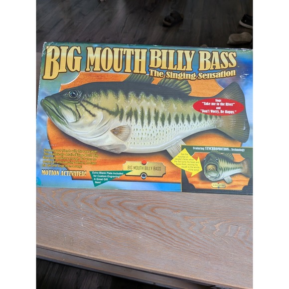 Gemmy | Fish | Big Mouth Billy Bass Original Singing Talking Fish 999 ...